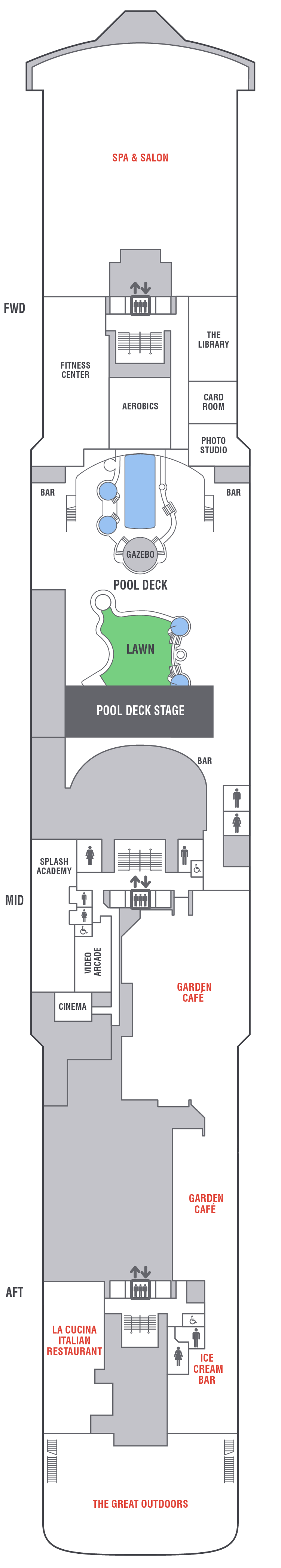 Deck 12 - Norwegian Jade Deck Plans - Bananaland at Sea
